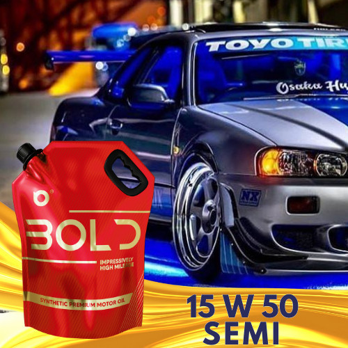 BOLD PETROL ONLY 15w50 15 W 50 SEMI MINYAK HITAM MOTOR OIL SERVCE OIL ...