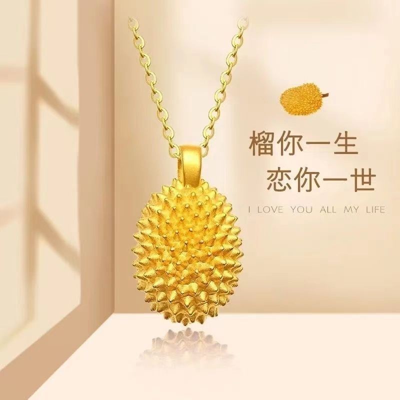 【Murah】Loket emas 916 Fruit Durian /916 gold Pendant Necklace emas ...