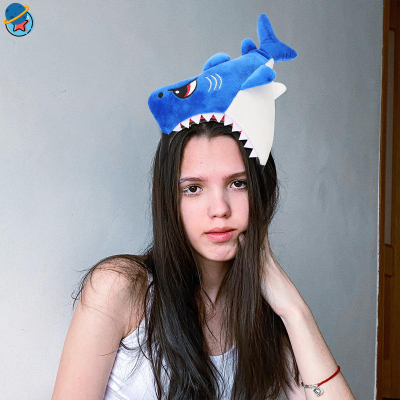 shark headband fish cute funny rash stuffed toy sea animal headband ...