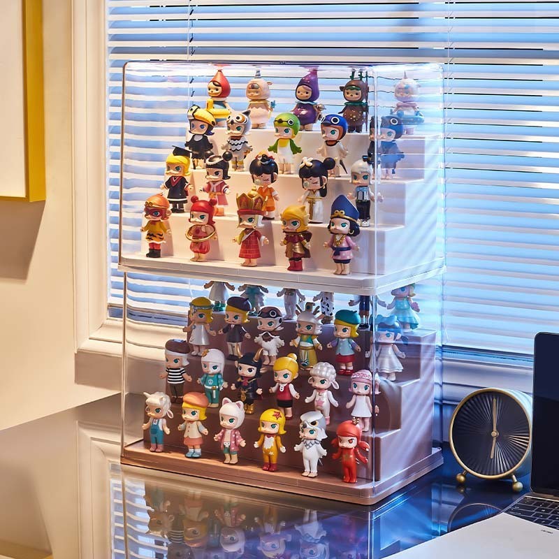 My Mystery Box Storage Display Stand Ladder-Style Doll Display Cabinet ...