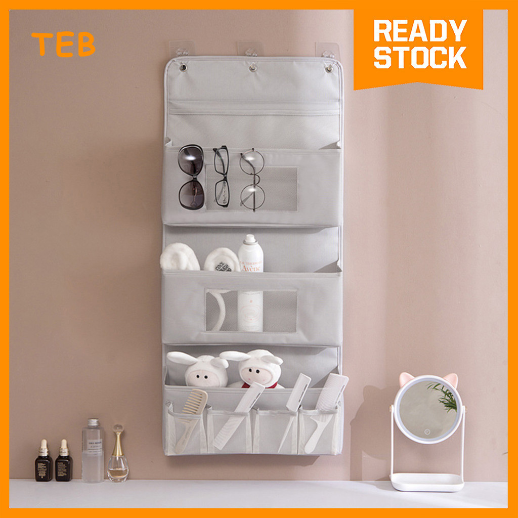 Wall Mounted Storage Bag Beg Gantung Dinding Multi Pocket Organizer ...