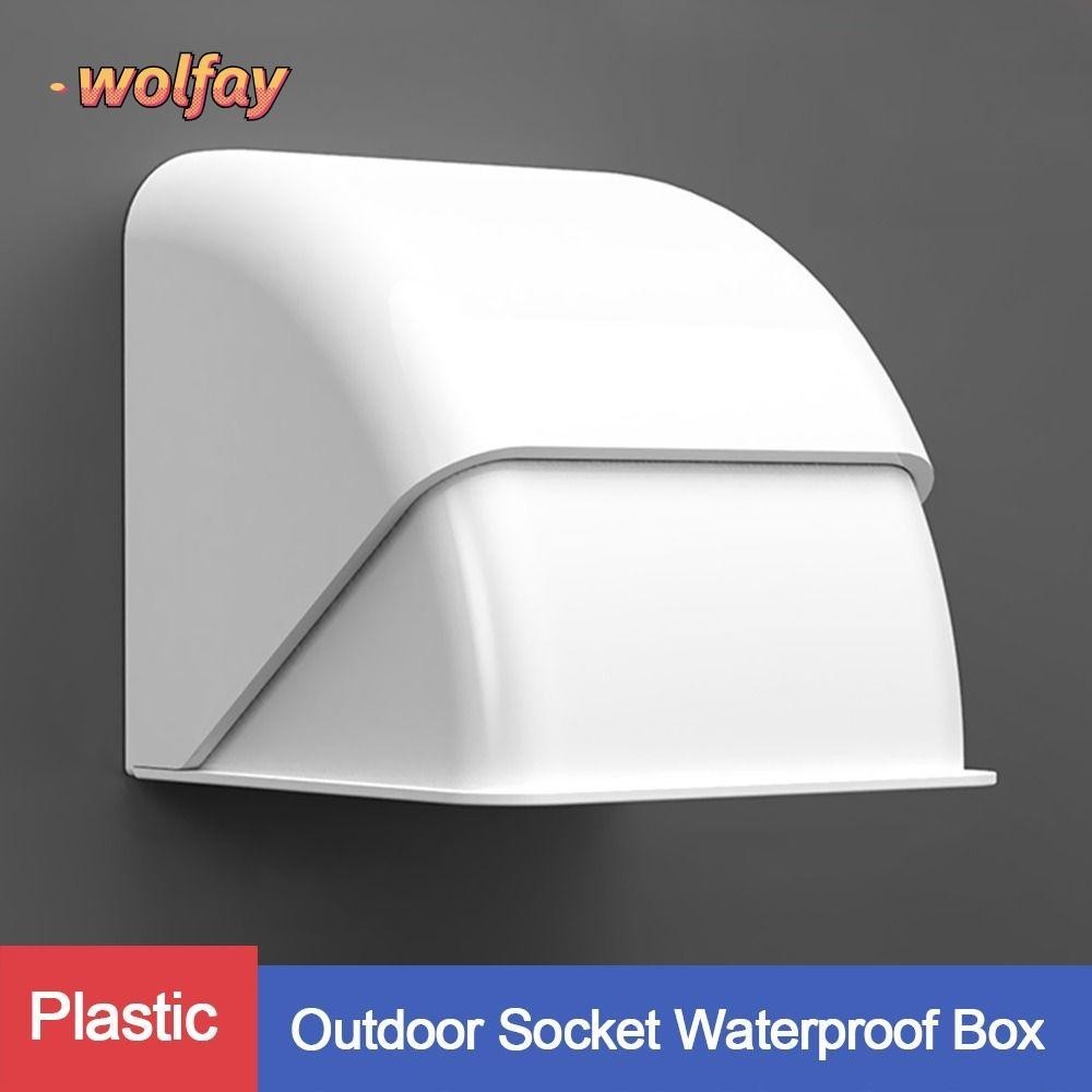 WOLFAY Switch Protective Cover, Plastic Wall-mounted Socket Waterproof ...