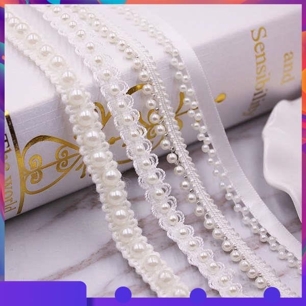 lace border lace border exclusive Dua meter panjang, hiasan renda manik ...