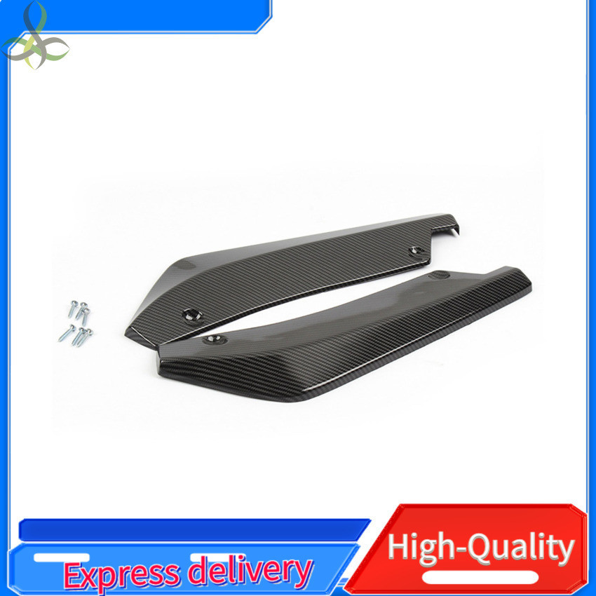 Universal Car Front Rear Bumper Strip Lip Spoiler Diffuser Splitter Scratch Protector Carbon ...