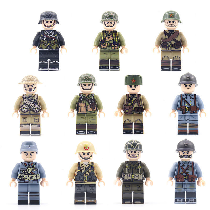 Assembled Toy Minifigures Compatible with Lego World War II Building ...