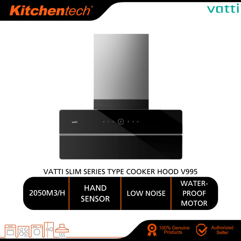 Vatti Slim Series Type Cooker Hood V995 2050M3/H Auto Clean Hand Sensor ...