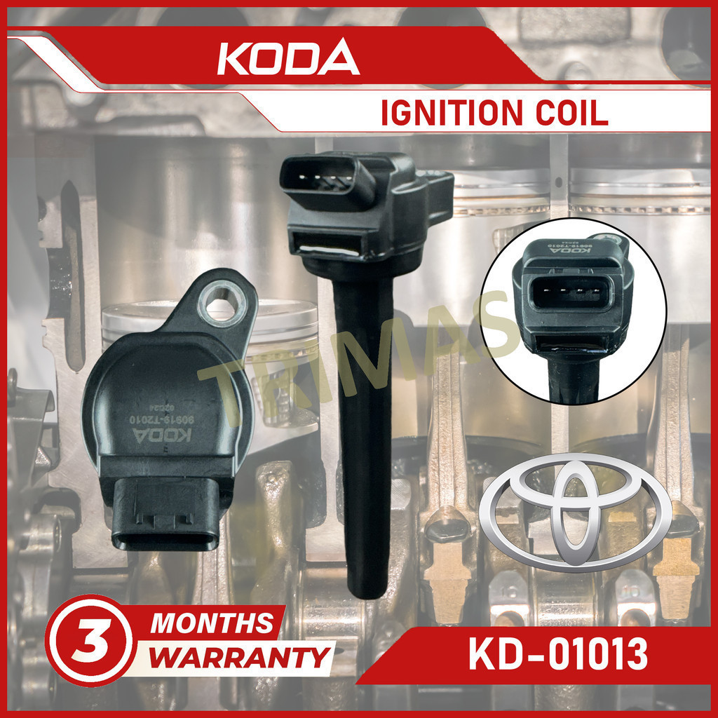 KODA Ignition Coil Plug Toyota Vios NSP151 Facelift 1.5 Engine 2NR-FE ...
