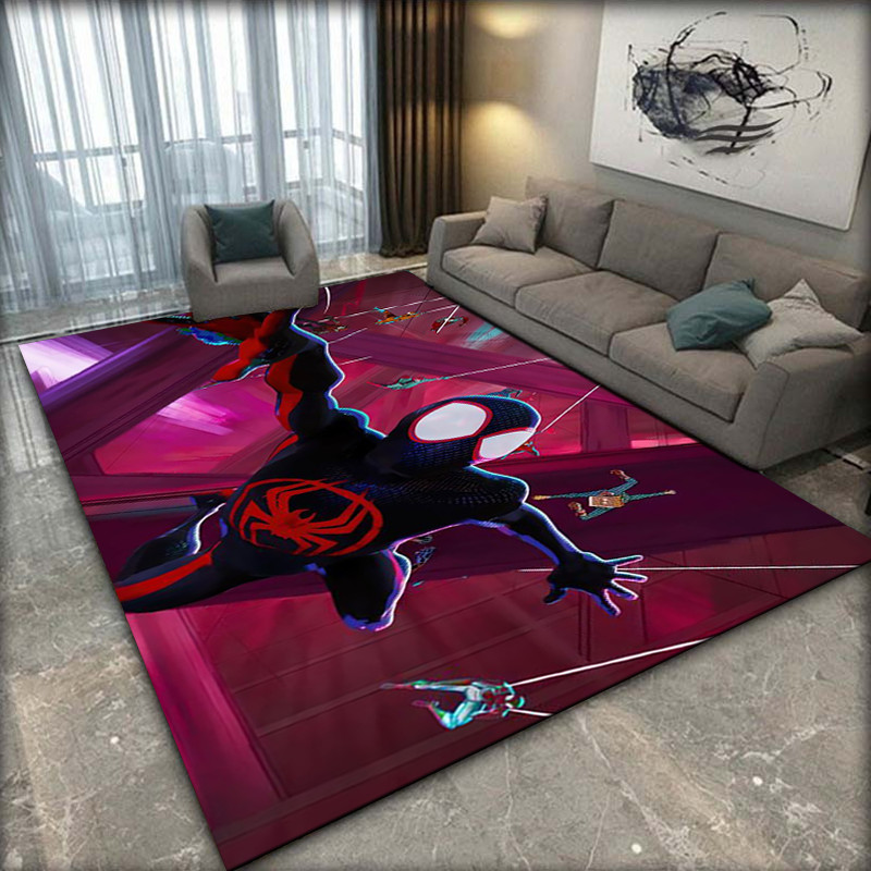 Spider Man Into The Spider Verse Area Rug Living Room Rug Floor Decor ...