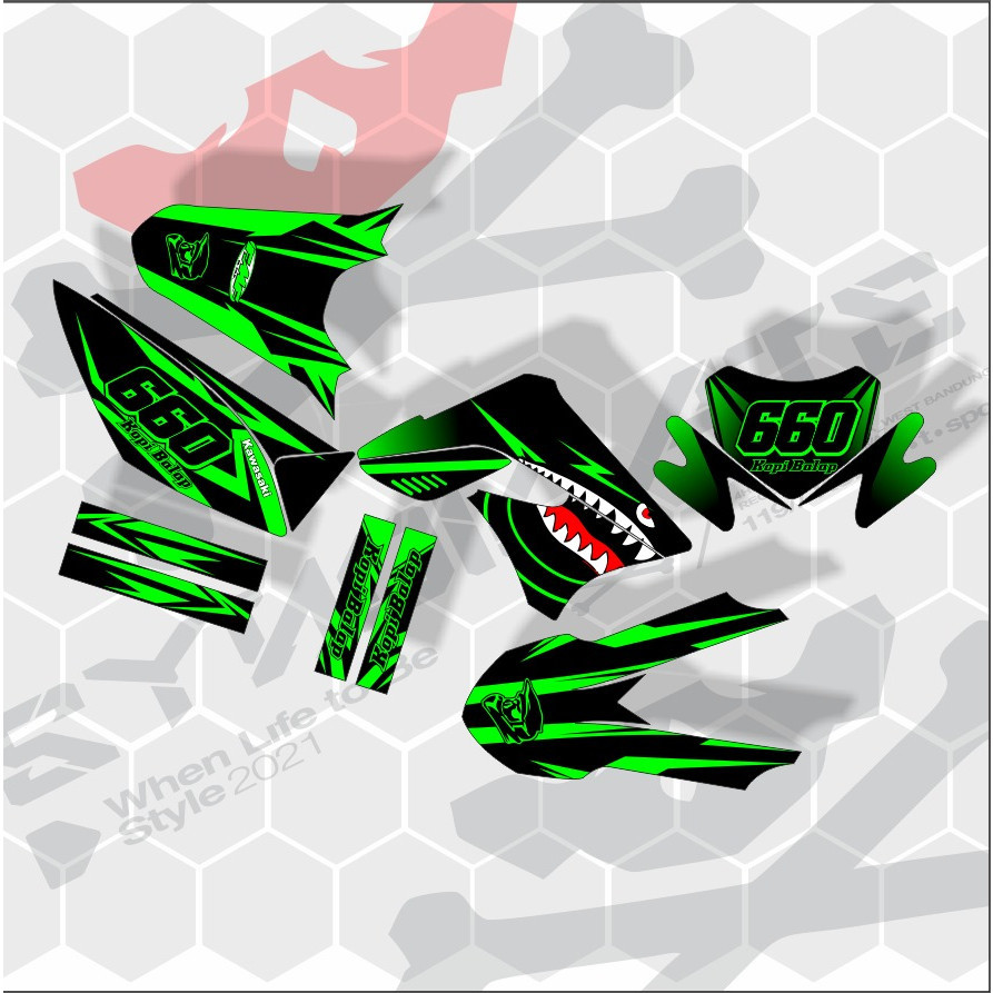 Decal/sticker klxold-klx s- D'Tracker / CRF / klx BF-klx gordon-wr155 ...