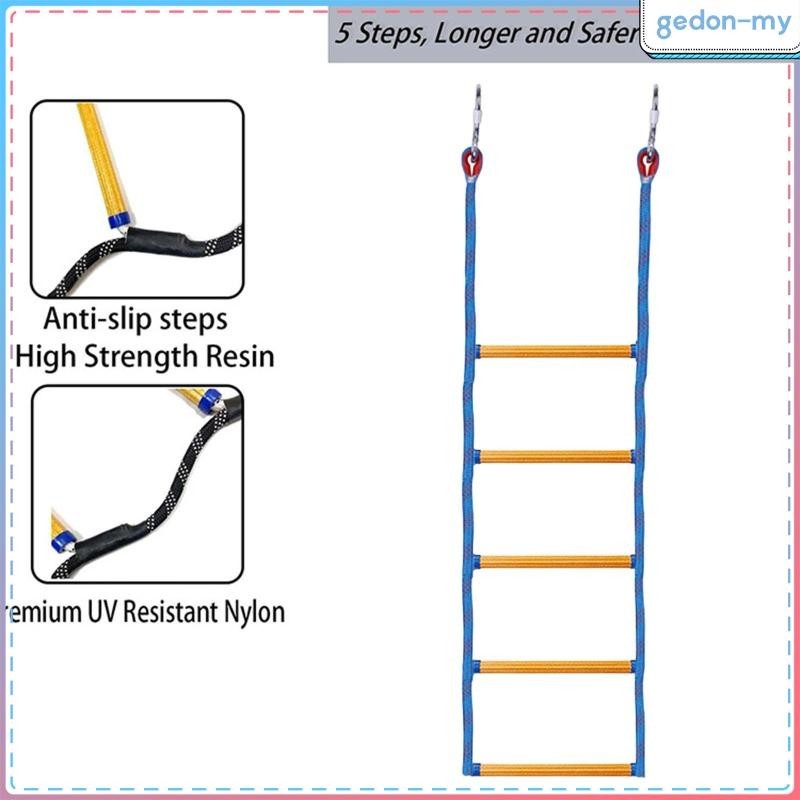 [GedonMY] Five Steps Boat Rope Ladder, Outdoor Climbing Ladder, Swim ...