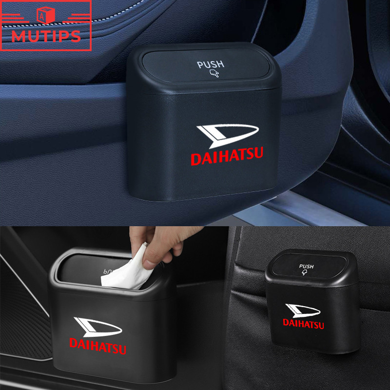 Daihatsu Car Mini Dustbin Box Flip Lid Dustbin Garbage Storage Hanging ...