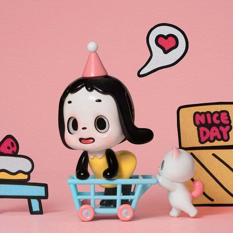 P POPMART POPMART OIPIPPI Little Fun Series Figure Mystery Box Cute ...