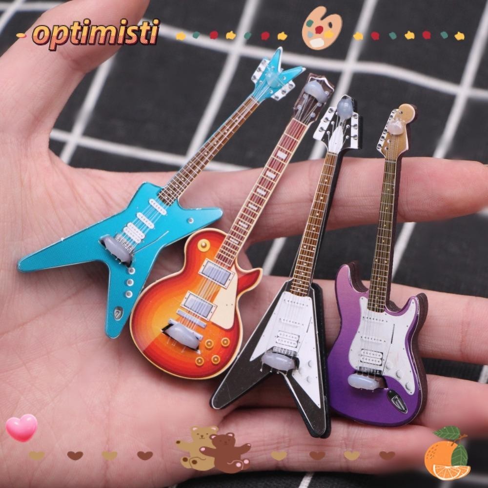 OPTIMISTI Simulation Guitar, Electric Guitar Model Miniature Guitar ...
