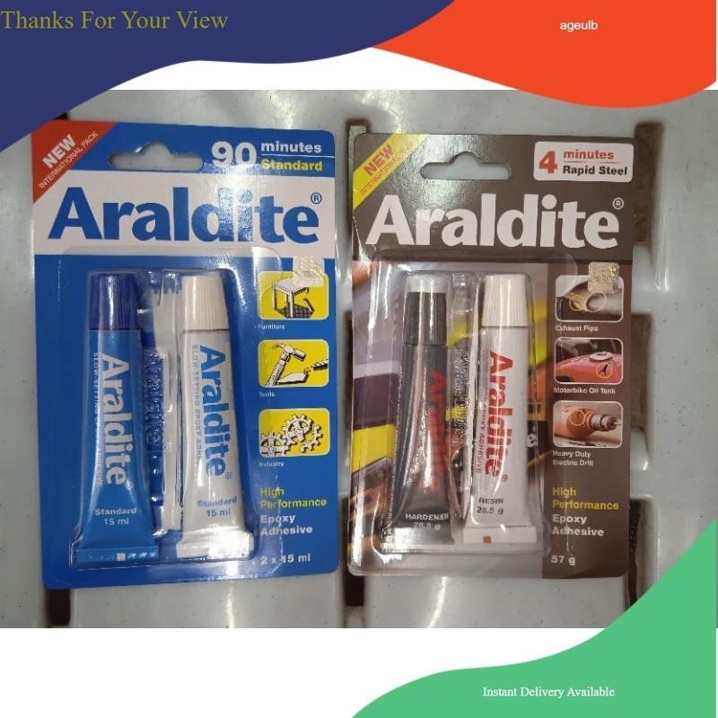 Araldite Epoxy Adhesive. 2 Ton Gam. Gam Campur | Shopee Malaysia