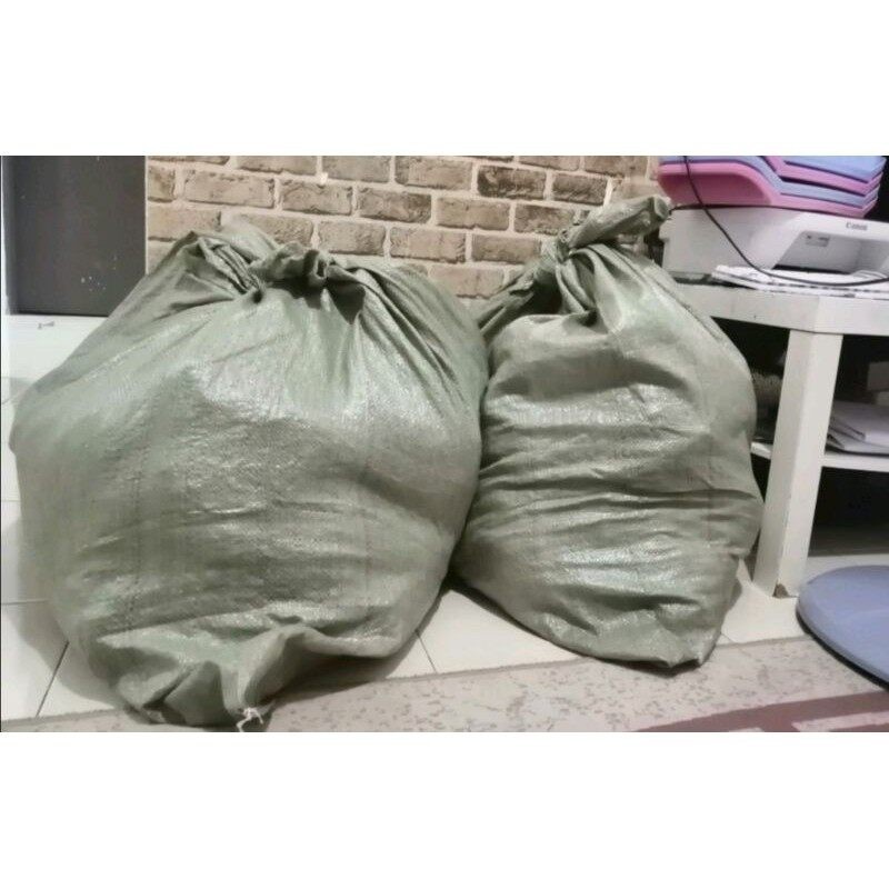 New PP Woven Guni Bag Storage Beg Guni (Green) 100 cm x 120 cm | Shopee ...