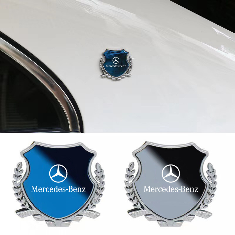 For Mercedes Benz Car Metal Decorative Sticker Car Window Side Rear ...