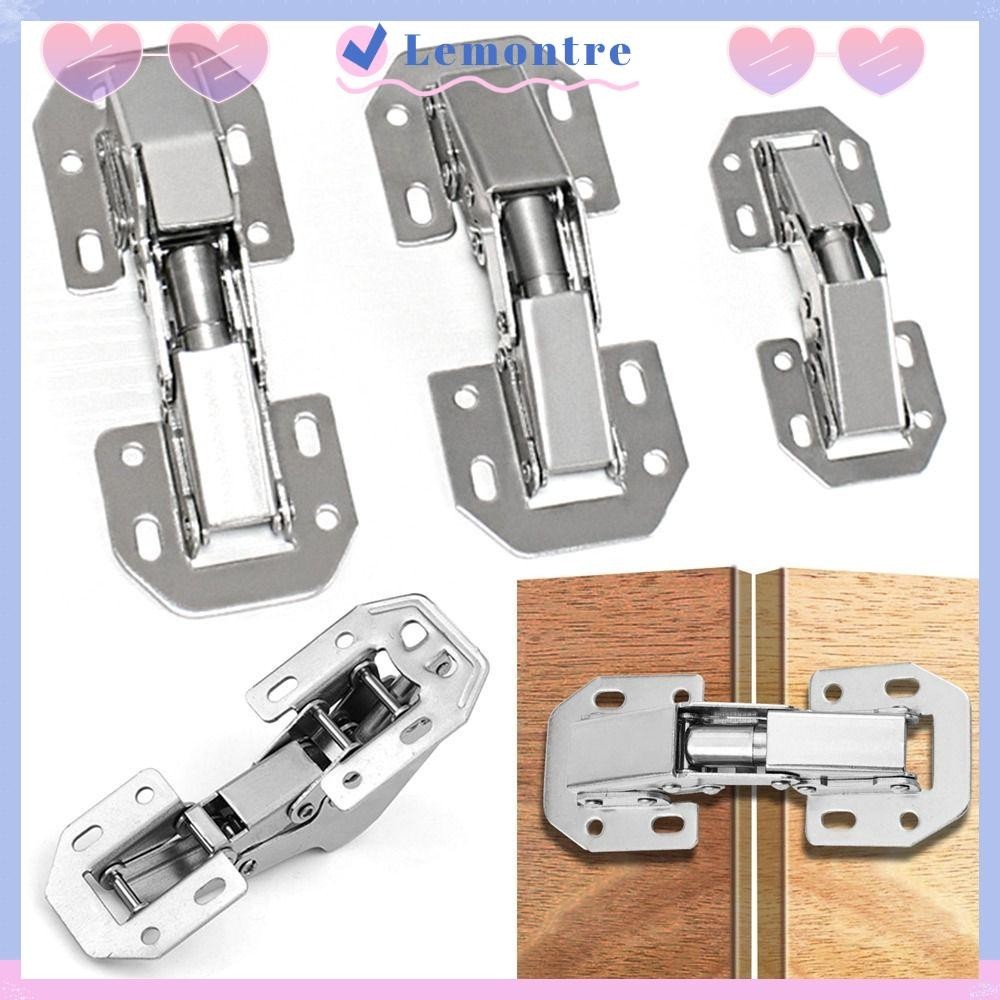 LEMONTRE Spring Hinges, 90 Degree Soft Close Cabinet Hinge, Noiseless ...