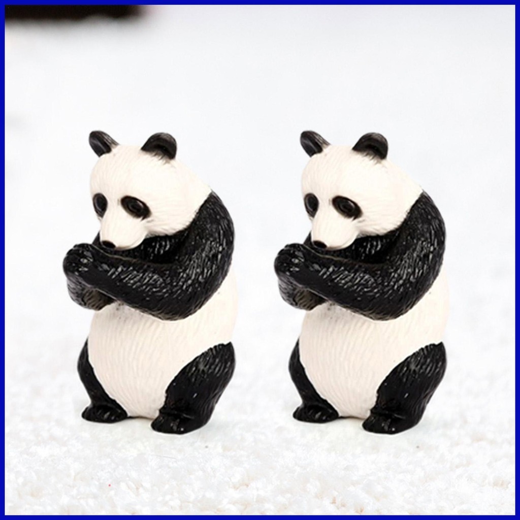Panda Toys for Girls Hand-Painted Mini Panda Figure Cute Panda ...