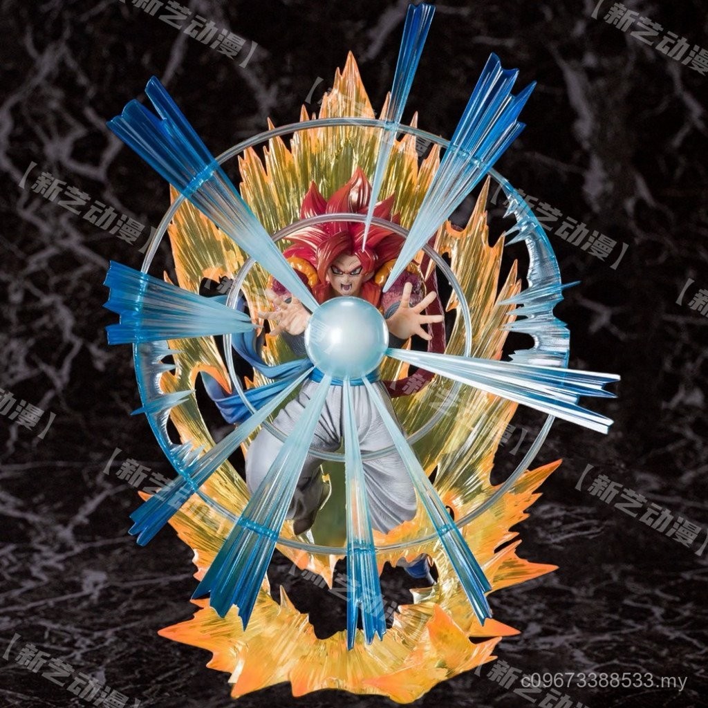 Dragon Ball Super Fierce Battle Gogeta Figure Super Saiyan Anime Model ...