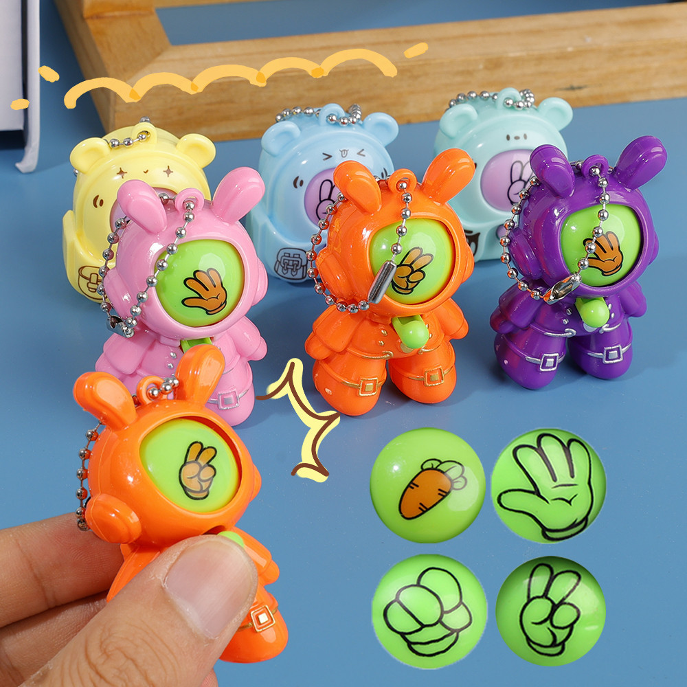 1/5Pcs Rock Paper Scissors Play Toy Egg - Kids Educational Toys - Mini ...