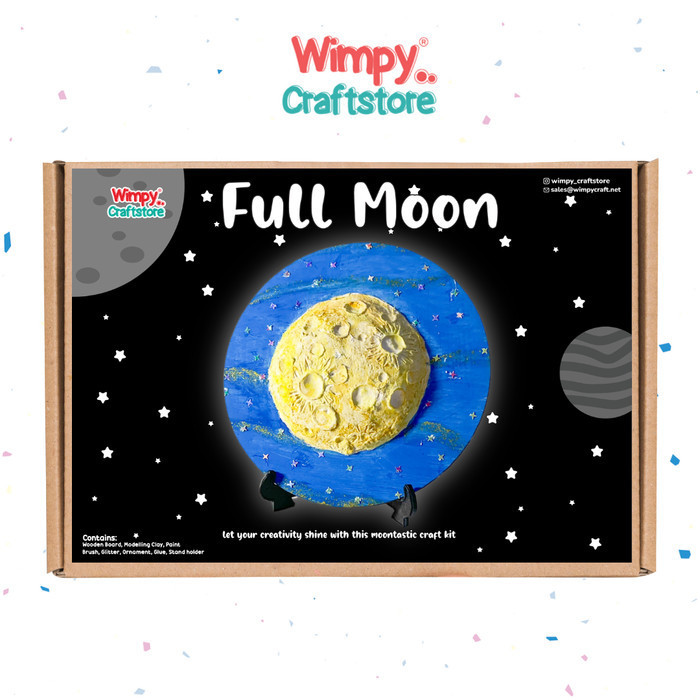 Wimpy Full Moon Craft KIT Handicrafts Activities for Children Learning ...