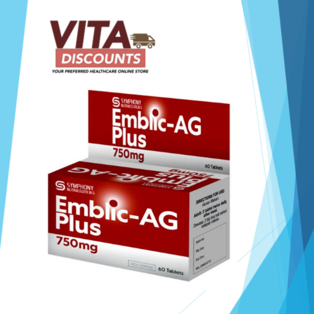 EMBLIC-AG PLUS 750MG TABS 60S EXP06/2026 | Shopee Malaysia