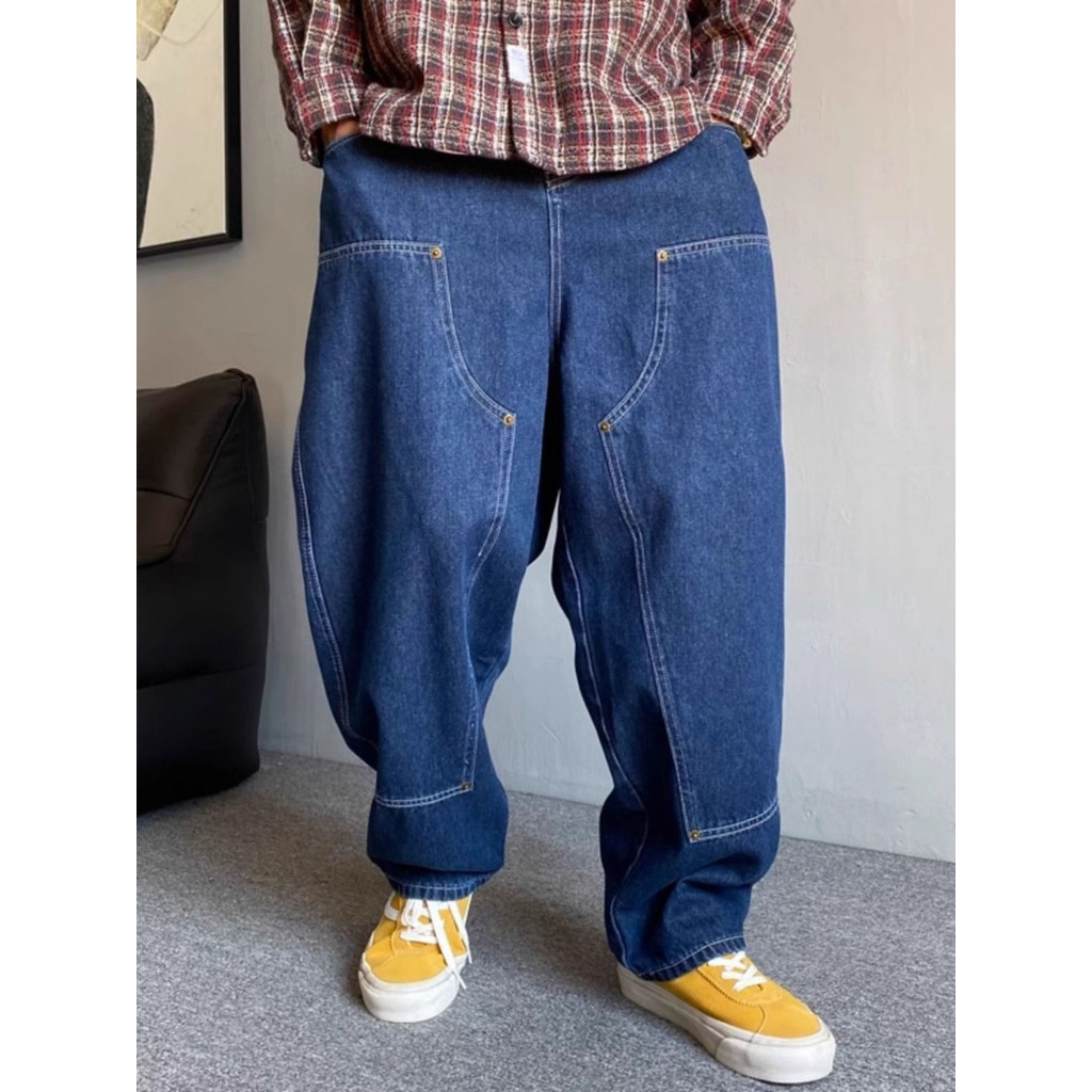 Extra Large Size 150kg American Retro Overall Jeans Male Ruffian ...