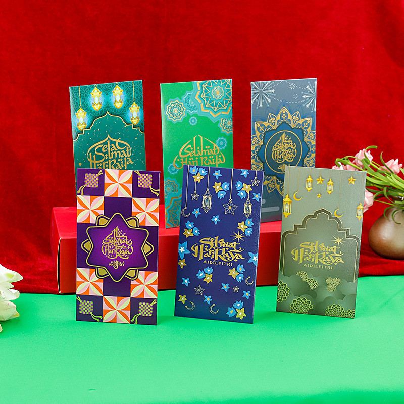 RAYA Folding Sampul Duit Raya 2024 Festival Hari Raya Packets Green ...