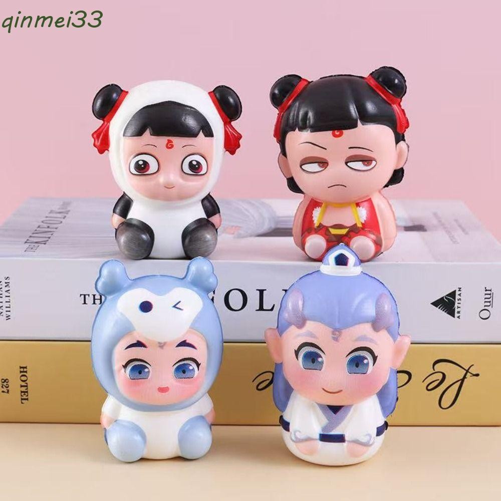 QINMEI Aobing Pinch Toy, Simulation Anime Movies Ne Zha 2 Squeeze Toys ...