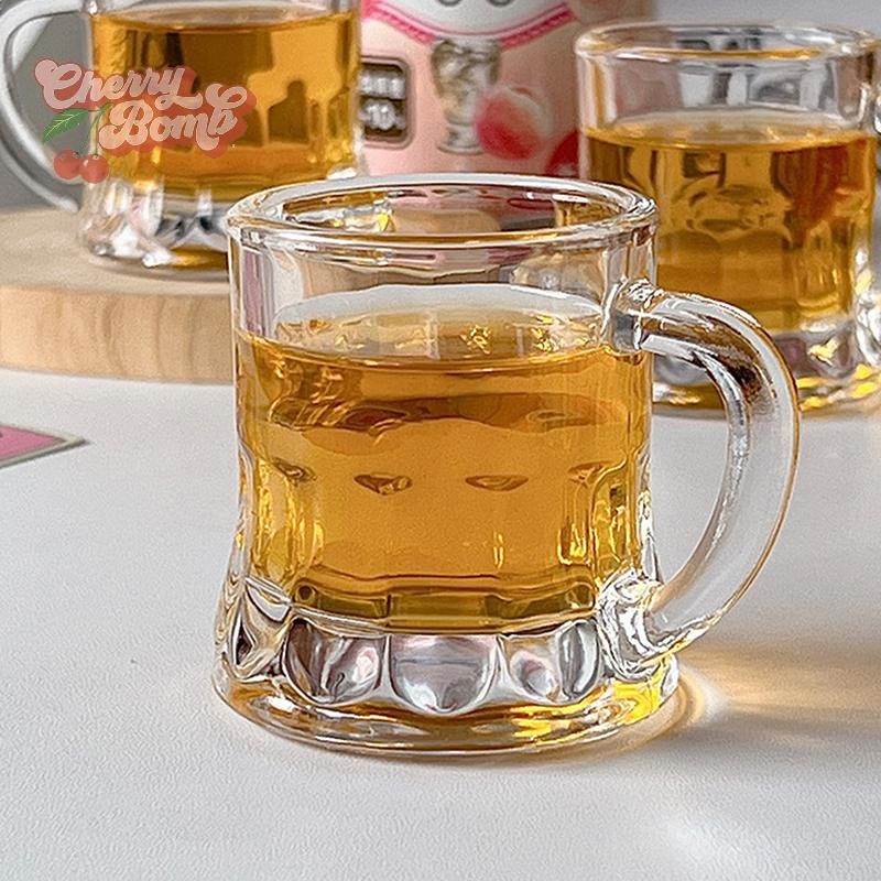 (Cherry Bomb) 50ml Mini Crystal Clear Beer Whiskey Glasses Durable ...
