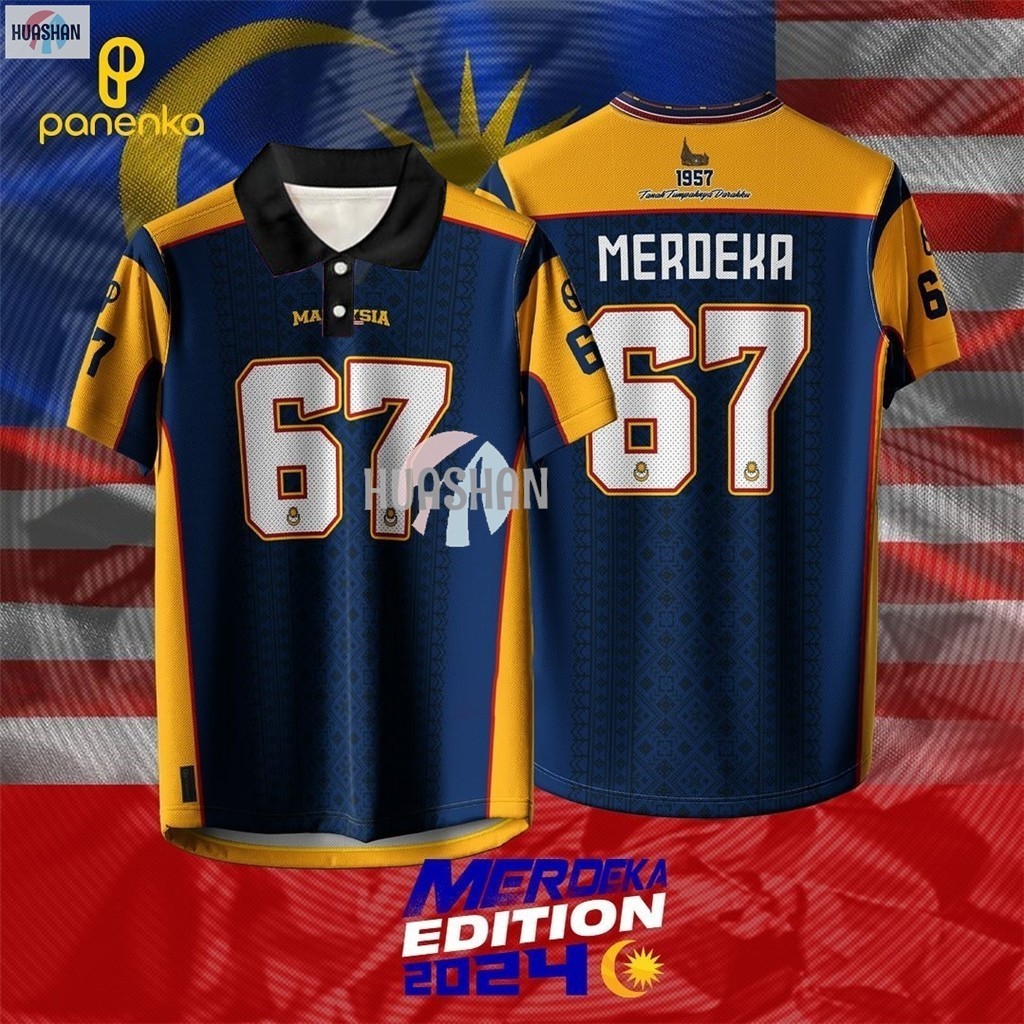 MERDEKA !! Malaysia 67th Merdeka 2024 Design Sublimation Jersey Special ...
