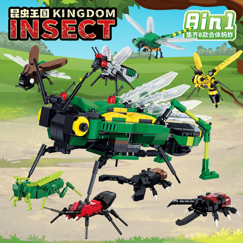 Compatible Lego Insect Series Family Ant Grass Building Blocks Animal ...
