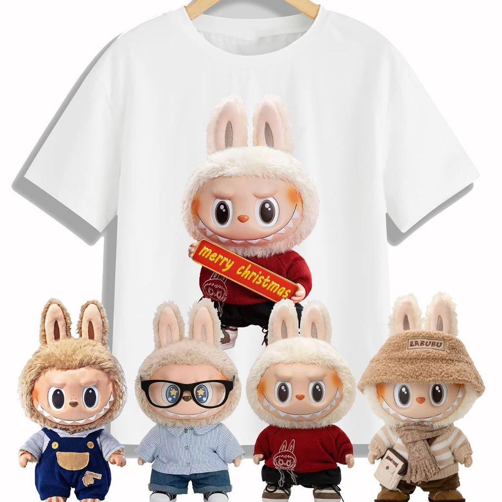 Labubu short sleeve chart anime cartoon print aesthetic tshirt New Year ...