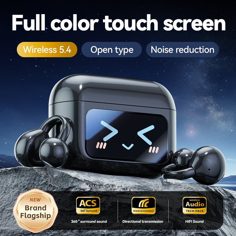 Brand New Clip-On Bone Conduction Bluetooth Headset Noise Cancellation ...
