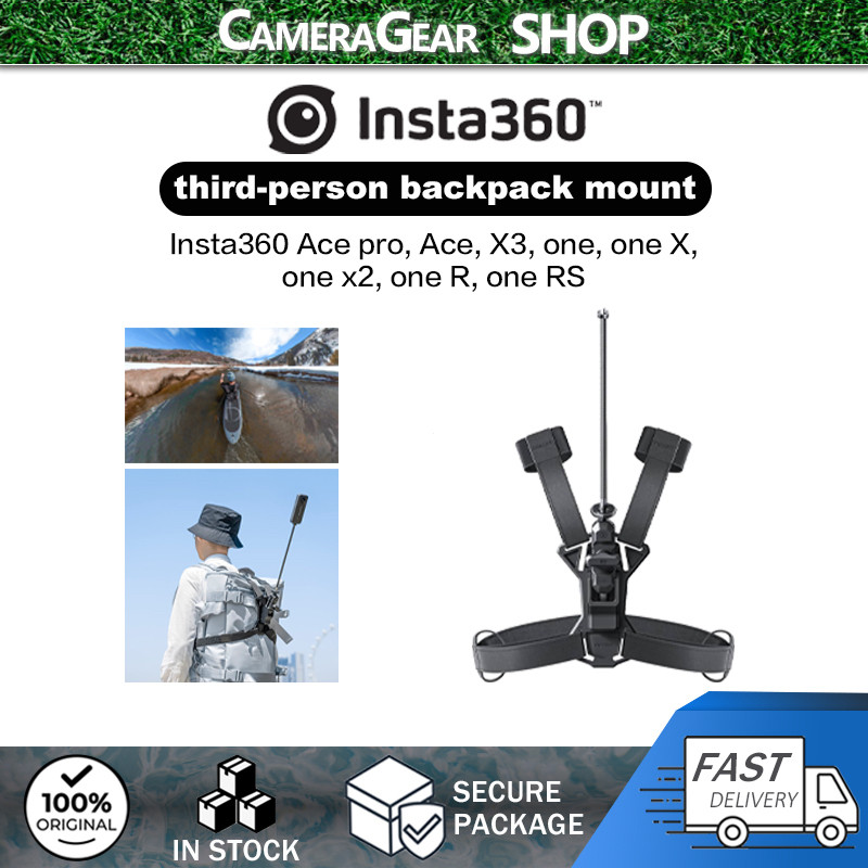 Original Insta360 Third-Person Backpack Mount for Insta360 X4/Ace pro ...