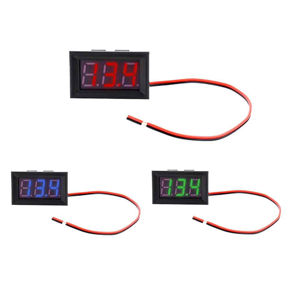 Digital Voltage Display 0.56" Two-Wire AC70~500V LED Voltmeter ...