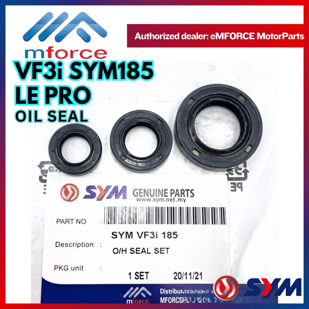SYM VF3 VF3i SYM185 LE PRO OIL SEAL SET OVERHAUL OIL SEAL MINYAK ...