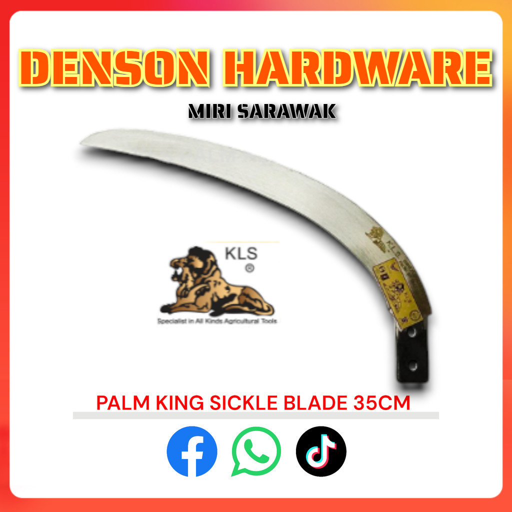 KLS Palm King PK Blade 35.5cm / Palm King Sabit / Pisau Sabit Sawit ...