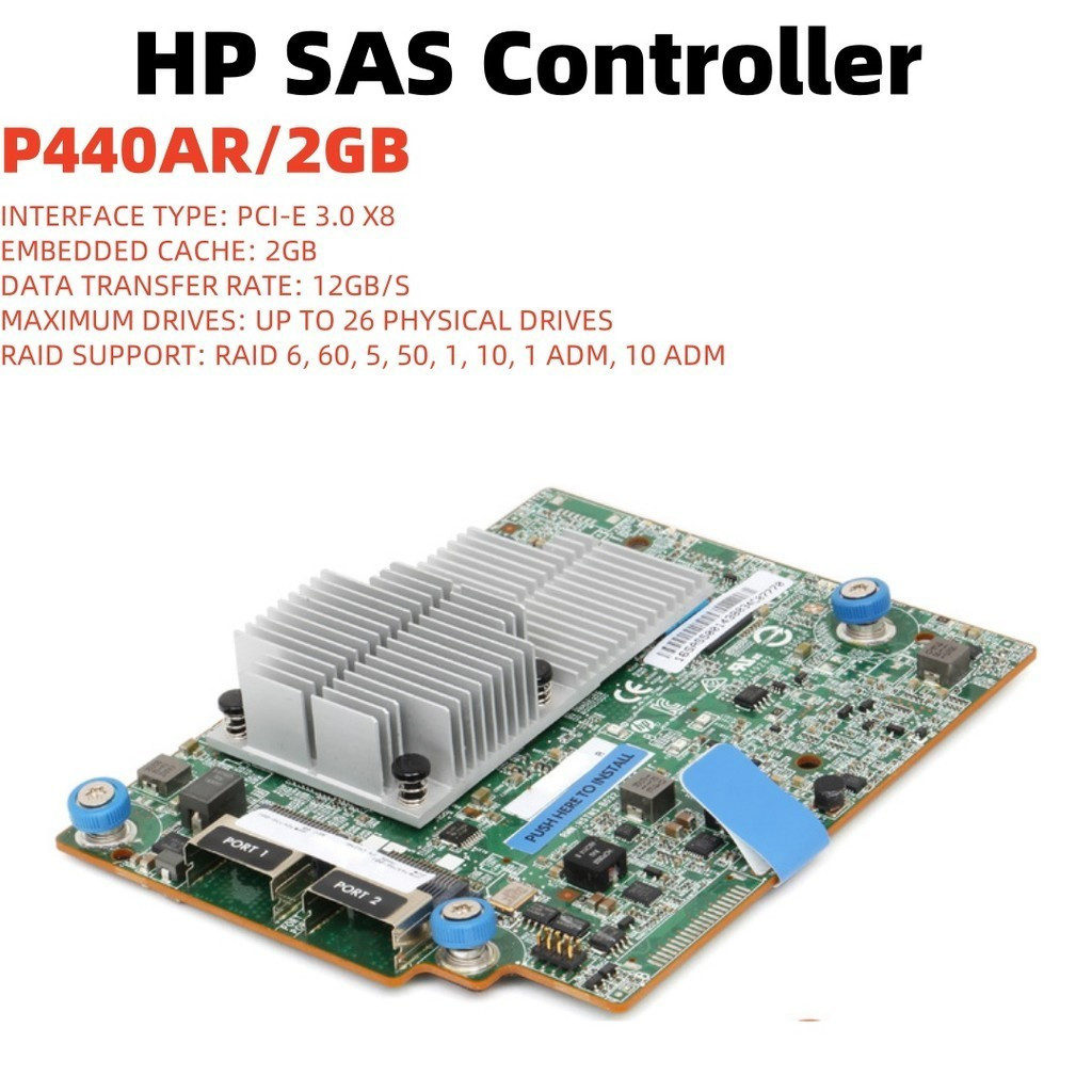 HP Smart Array P440ar/2GB FBWC 12Gb 2-Port SAS Controller Raid Card 726738-001 749796-001 For ...