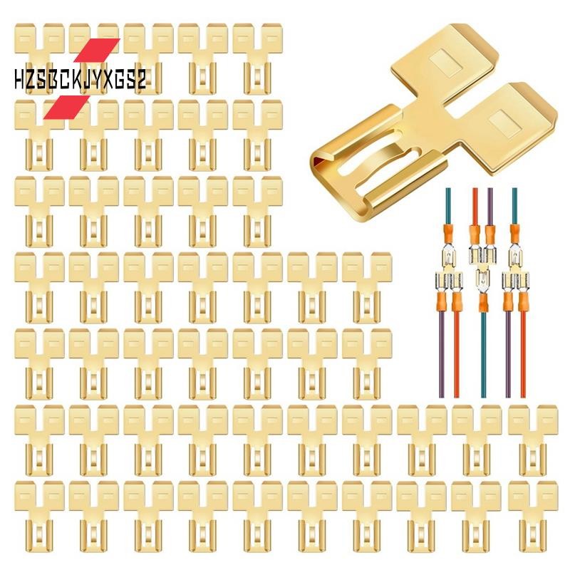 Double Back Spade Connector Quick Disconnect Electrical Two-Way Wire ...