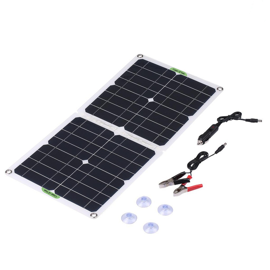 Papan lipat papan tenaga solar silikon monokristalin 50W dengan ...