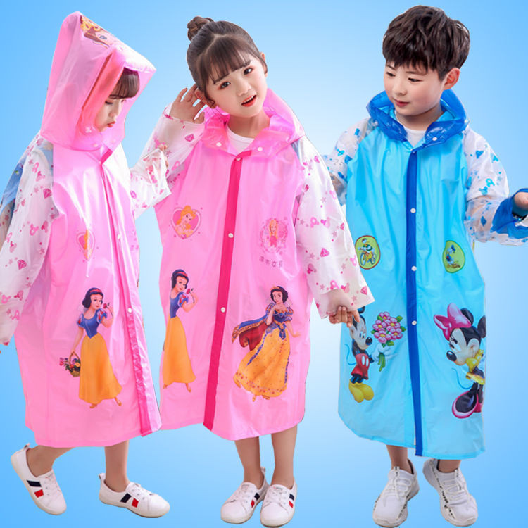 ⭐2025⭐ rain coat kids baju hujan budak lelaki perempuan Inflatable Brim with Schoolbag Children ...