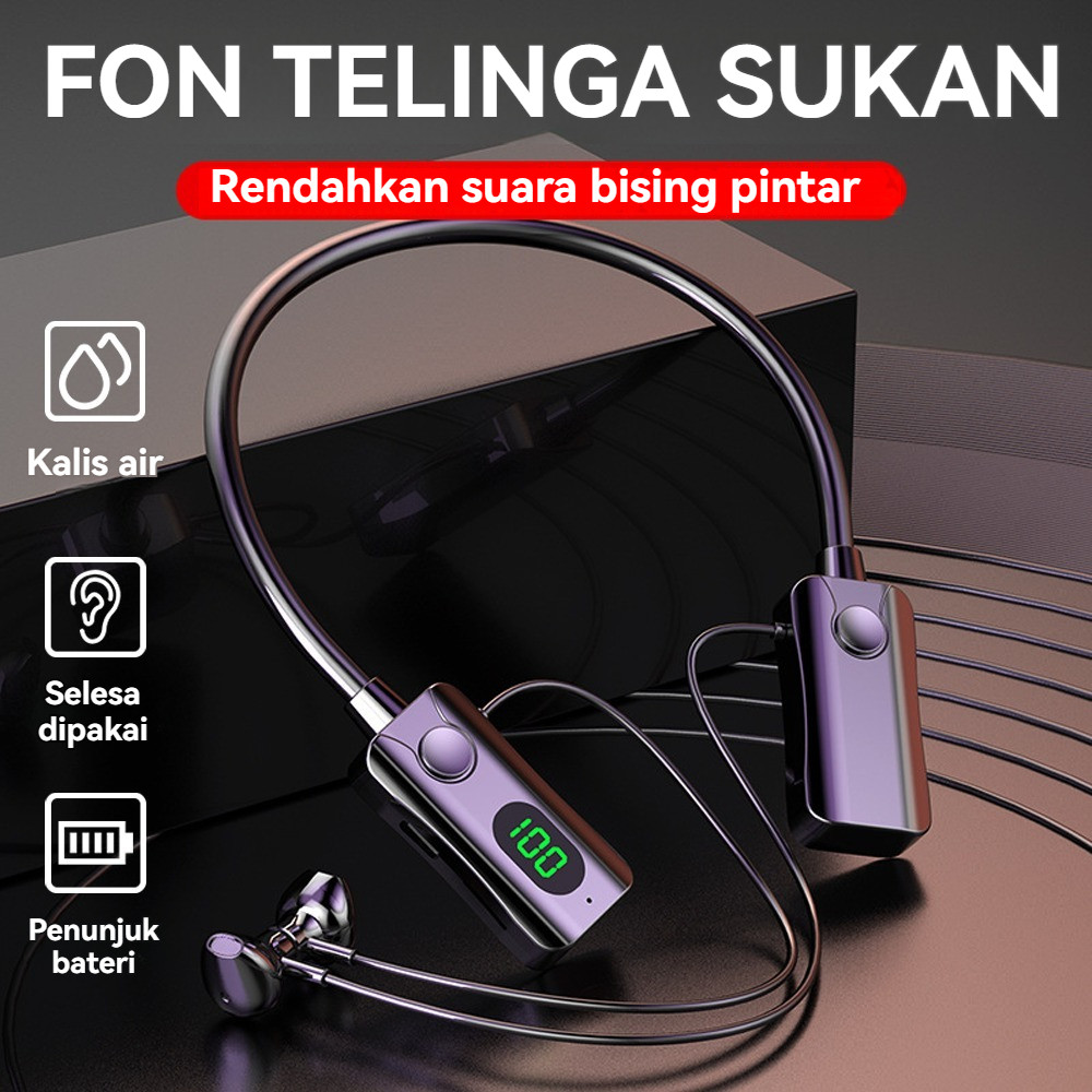 Wireless Bluetooth Earphones Magnetic Sport Neckband Neck-hanging TWS ...