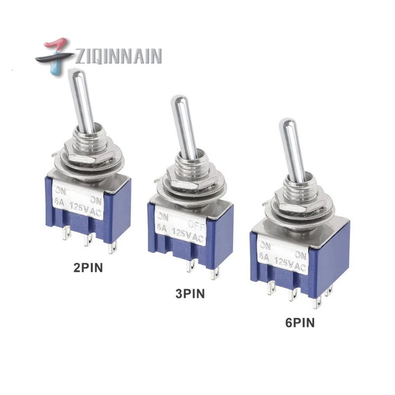 Button Switch MTS-101/102/103 MTS-202/203 3 Pins/6 Pins Two/Three Speed ...