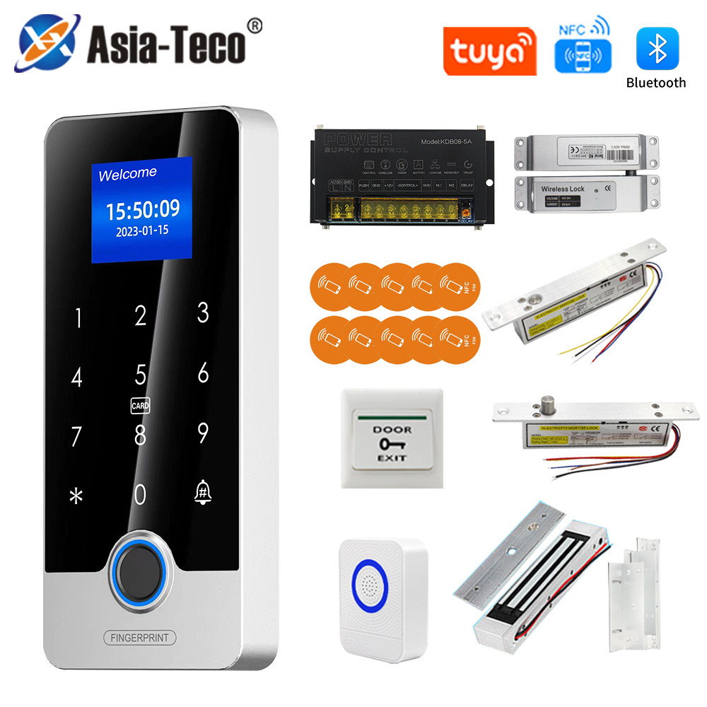 Tuya APP Home Door Lock Access Control System Kits Mobile NFC RFID IC ...