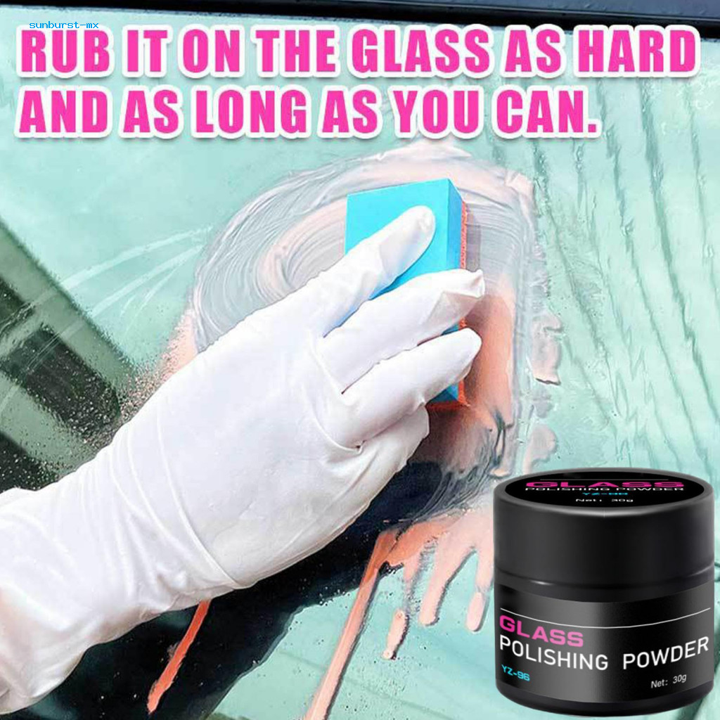 Easy Cleaning Solution Premium Car Glass Polishing Powder Removes Deep ...