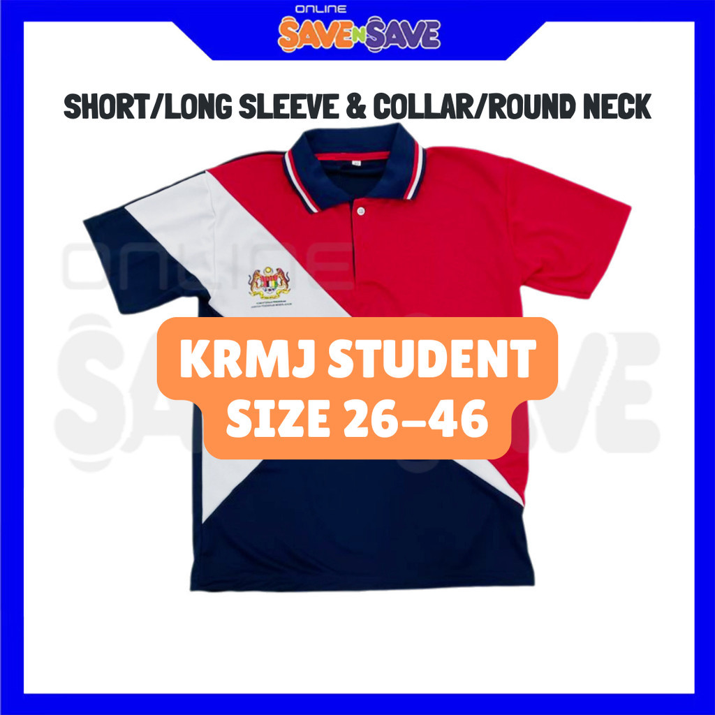 KRMJ STUDENT New Logo T-Shirt KrMJ Baju Karakter Murid Johor Sekolah ...