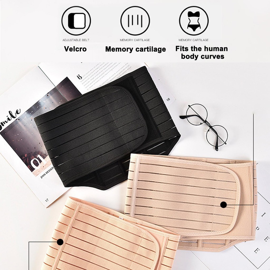 Belly Binder Post Partum Soft Postpartum Belt Waist Band Abdominal ...