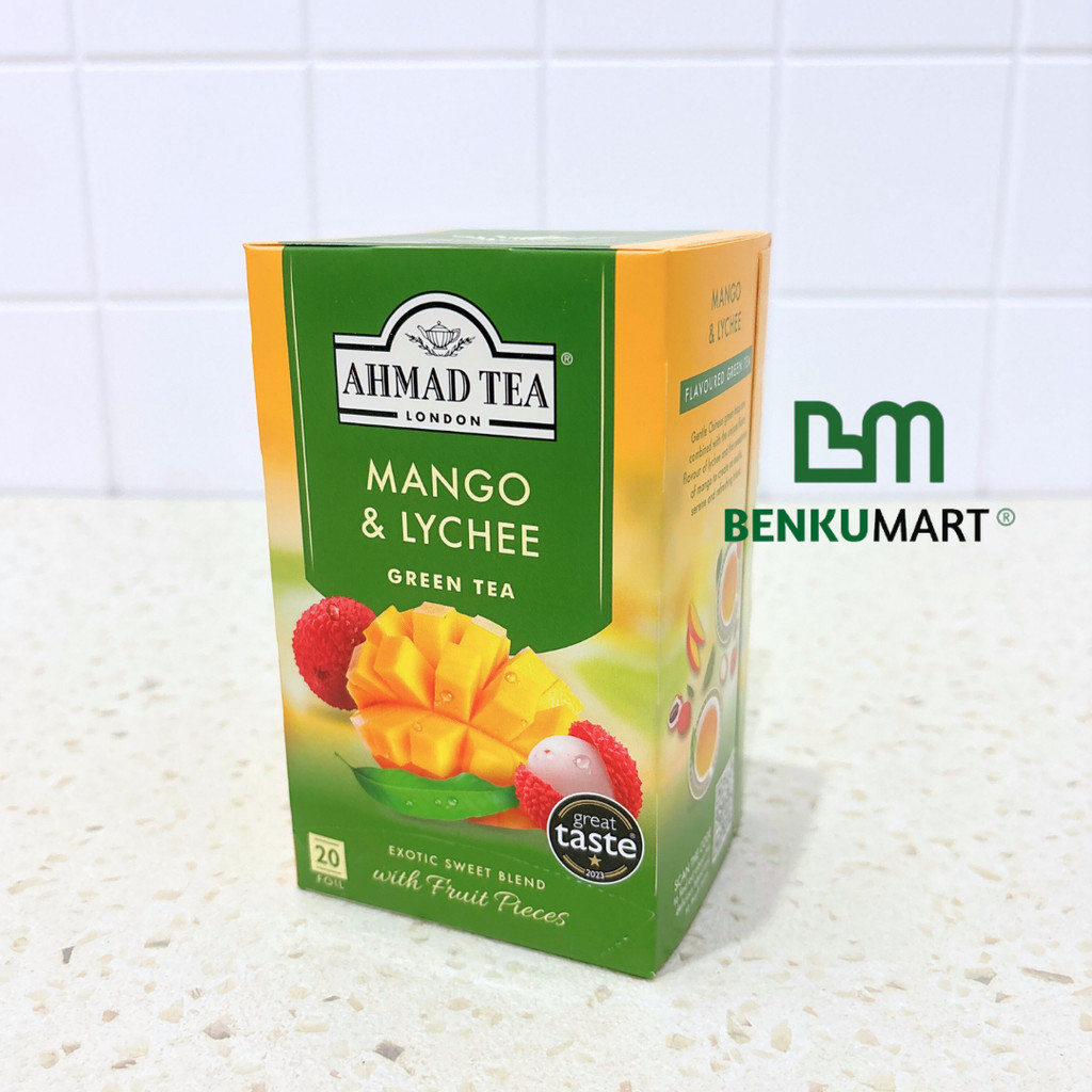 Ahmad Tea mango & Lychee Green Tea - 40g | 20 Tea Bags | Shopee Malaysia