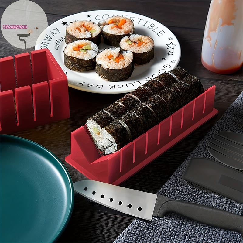 XUAN Sushi Maker Kit DIY Sushi Mold Press With Sushi Rice Roll Mold ...